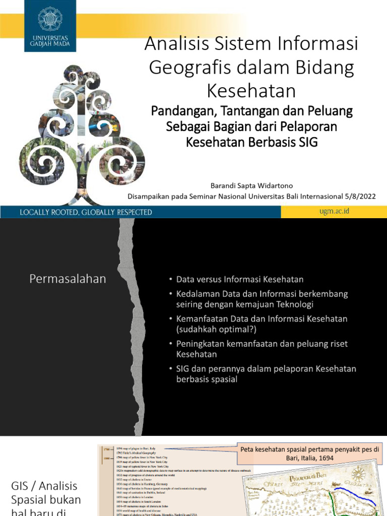 Analisis Sistem Informasi Geografis Dalam Bidang Kesehatan - Barandi | PDF