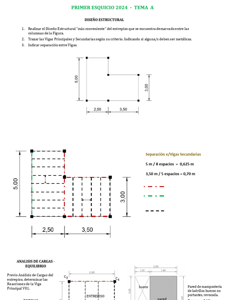 1er. ESQUICIO 2024 - Tema A - Resolución | PDF