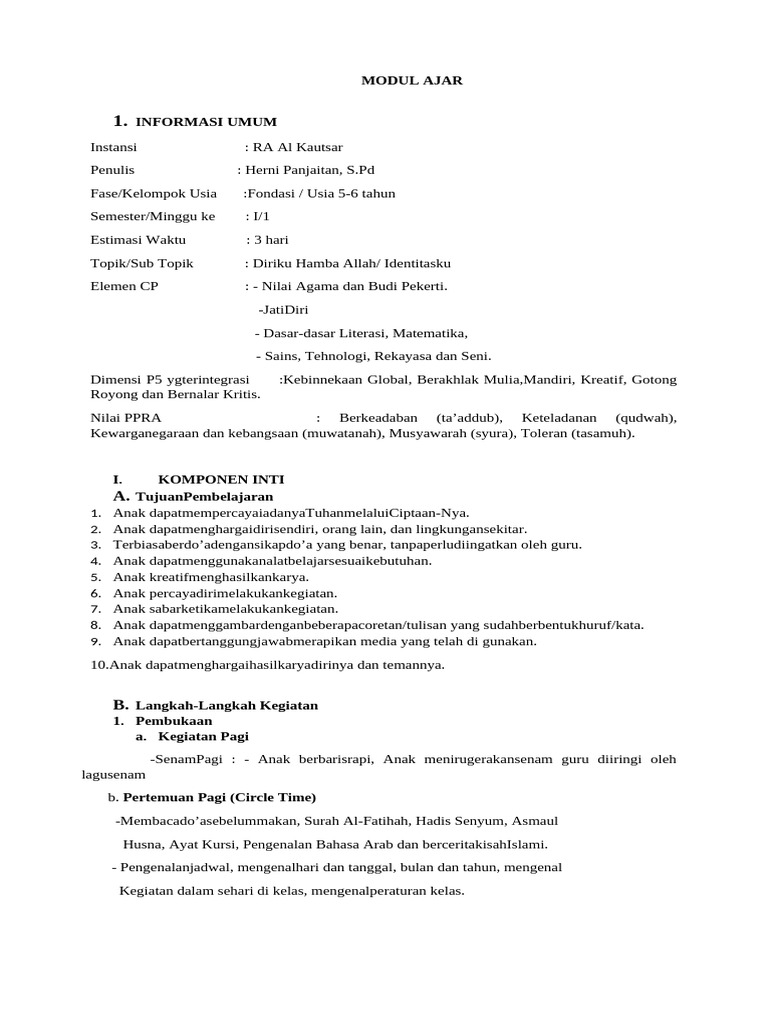 Modul Ajar IKM | PDF