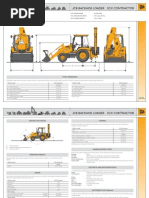 JCB 3DX Specifications Sheet | PDF | Loader (Equipment) | Transmission ...