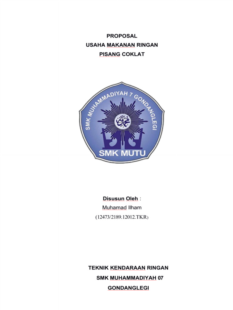 Proposal Muhamad Ilham. Kwu 3 | PDF