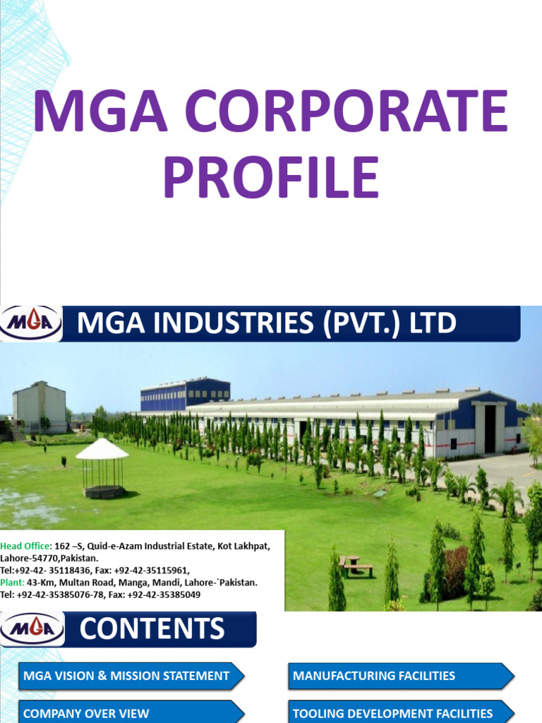 MGA Corporate Profile | PDF