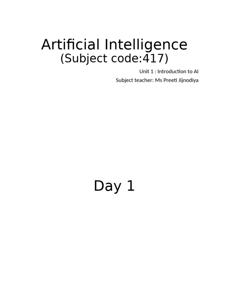 Unit 1 AI Reflection, Ai Project Cycle, Ai Ethics Notes Daywise... | PDF