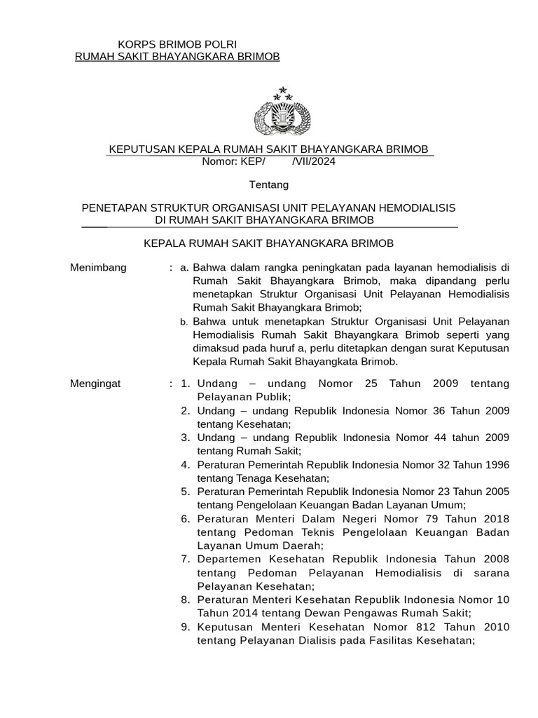 Skep Hemodialisis | PDF