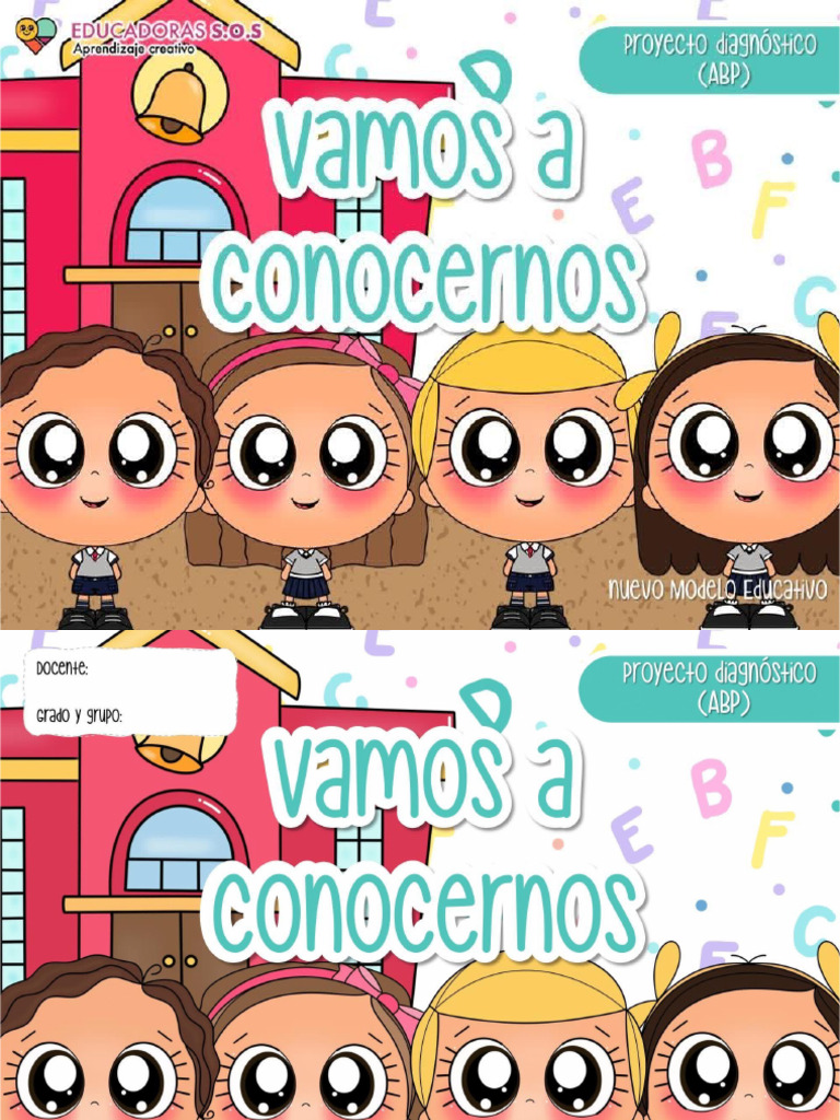 Proyecto - Vamos A Conocernos - Ciclo Escolar 23-24 - Educadorassos | PDF