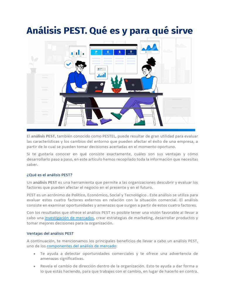 Guía Completa sobre Análisis PEST | PDF | Economia | Carreira e Crescimento