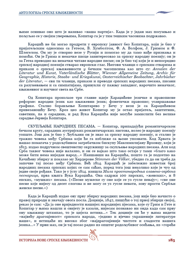 Jovan Skerlic Istorija Nove Srpske Knjizevnosti PDF Free 193 | PDF