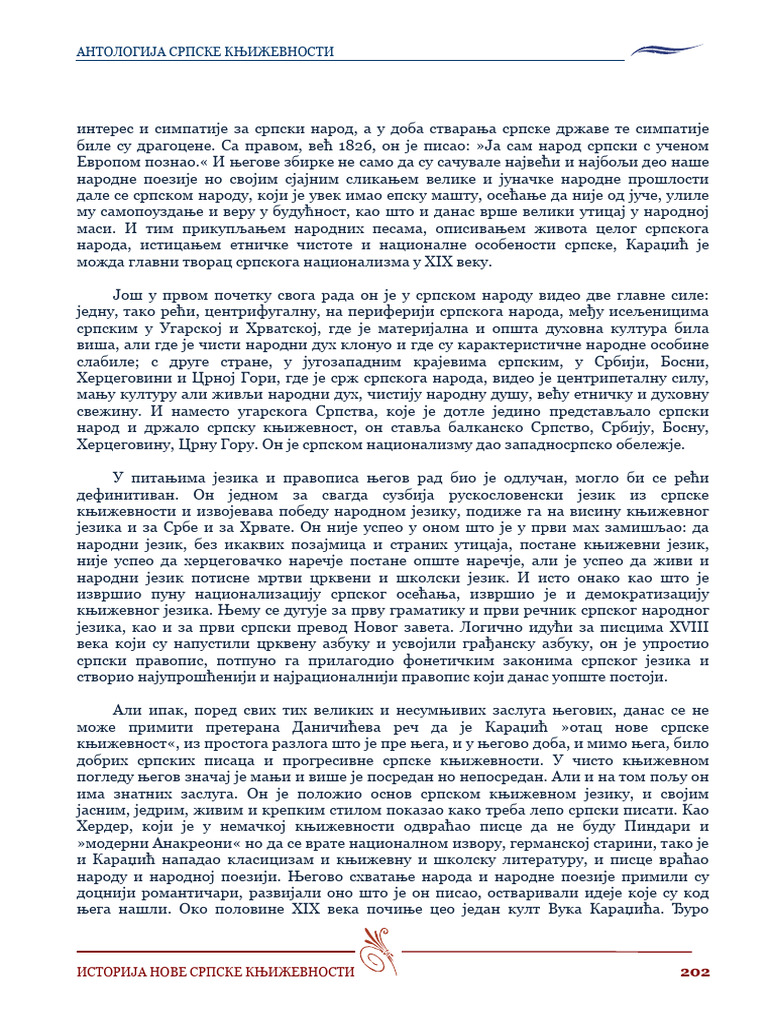 Jovan Skerlic Istorija Nove Srpske Knjizevnosti PDF Free 210 | PDF