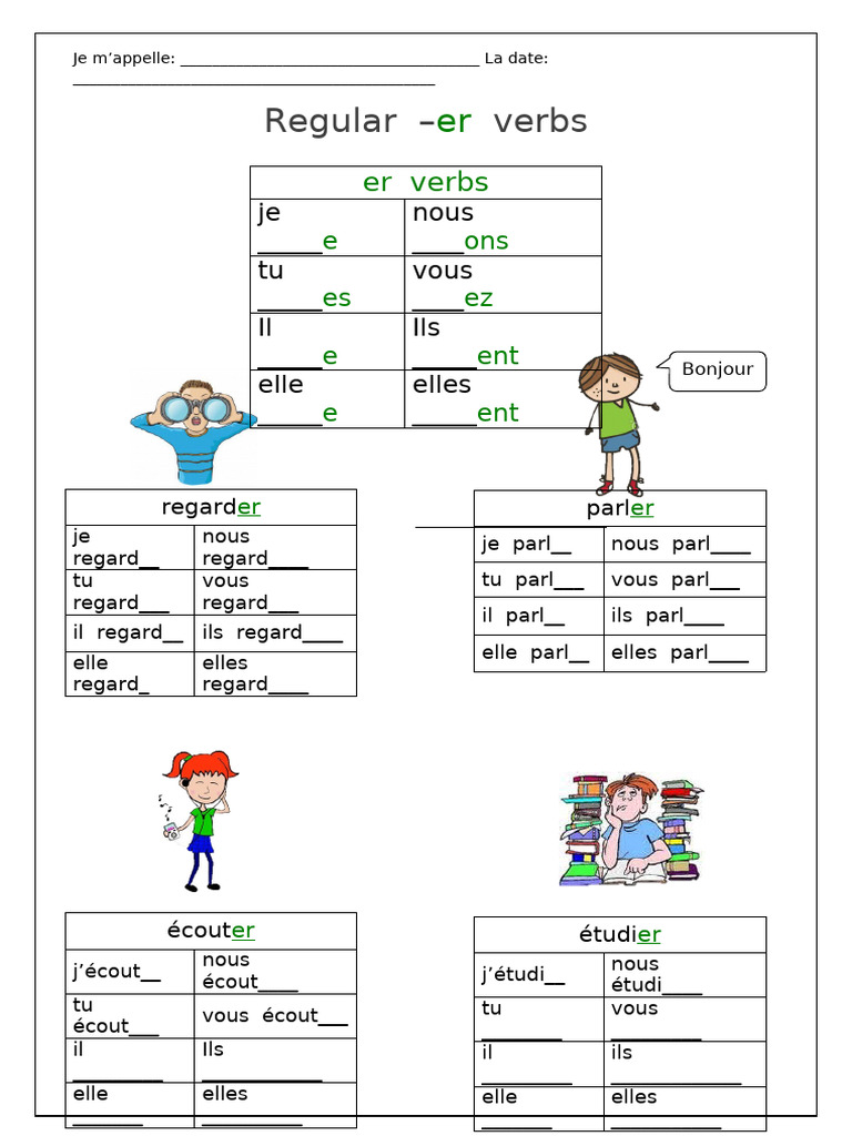 ! Regular - Er Verbs | PDF