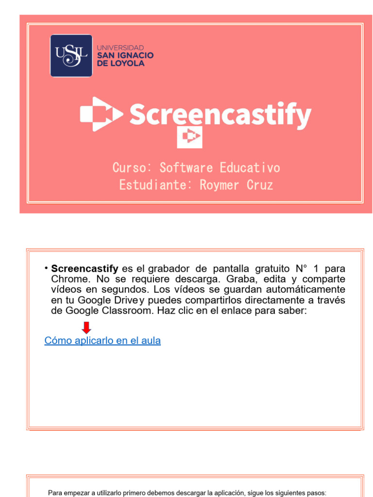 Guia Screencastify - Roymer | PDF