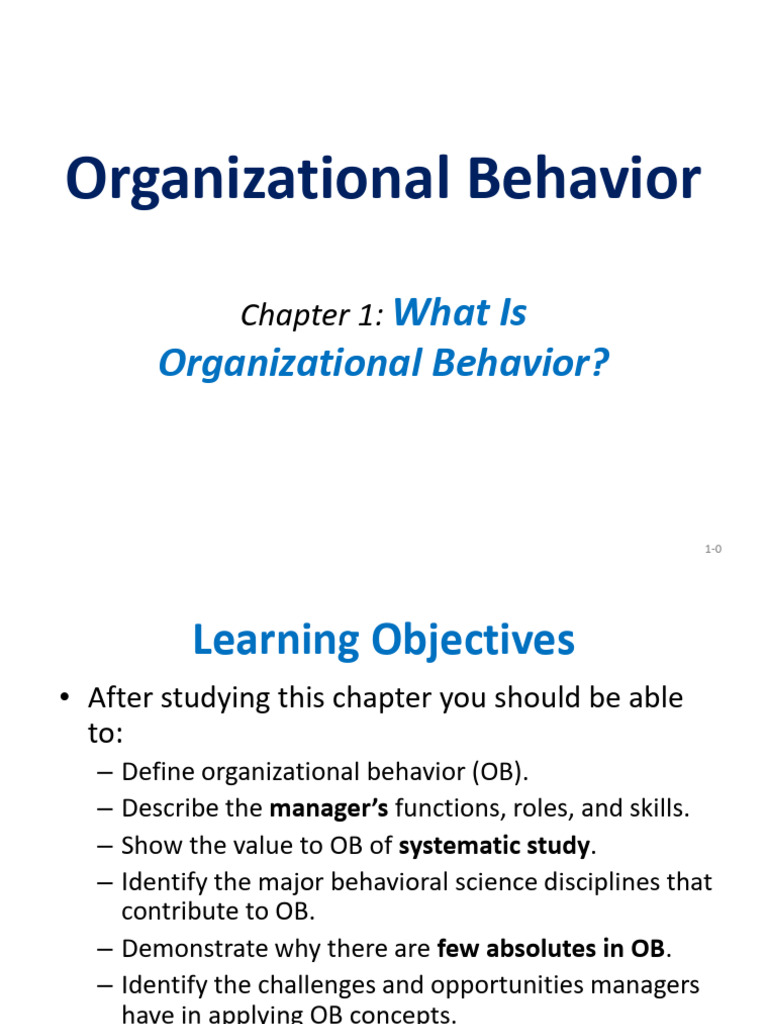 OB - 01-What Is OB - Revised | PDF