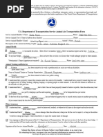 DOT Service Animal Relief Attestation Form | PDF | Making False ...
