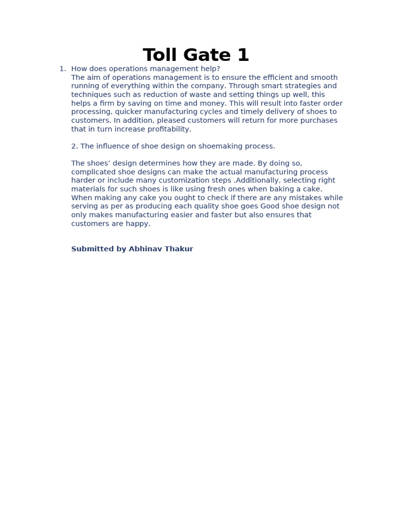 Toll Gate 1abhinav | PDF