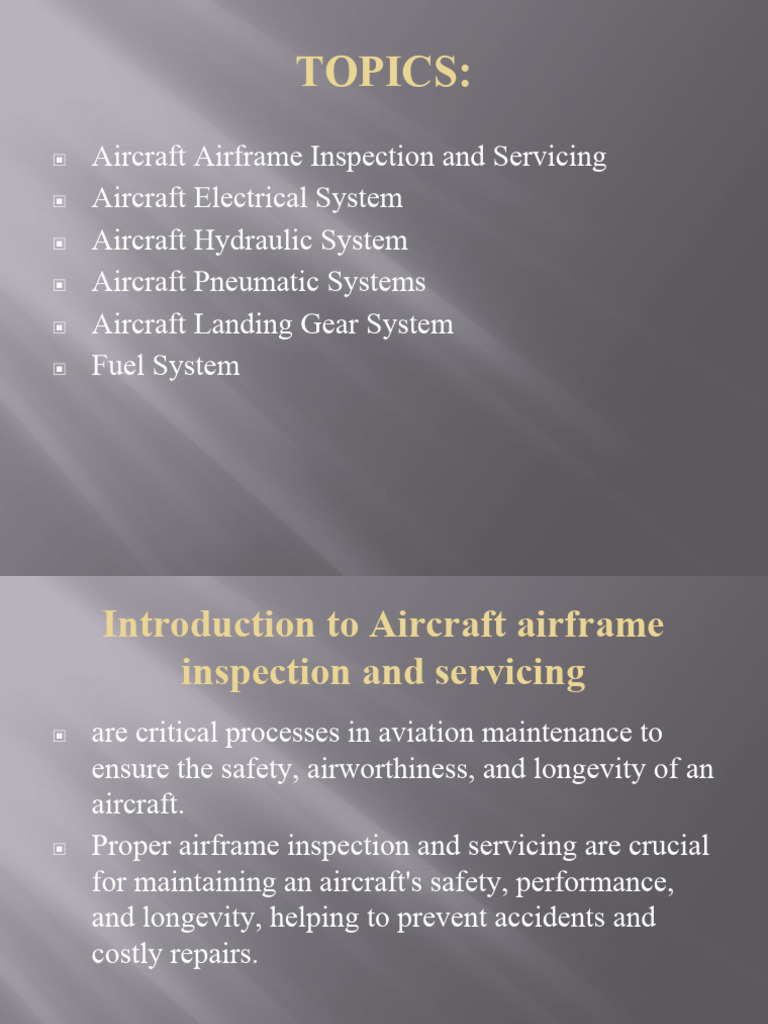 1.introduction To Aircraft Airframe Inspection and Servicing 2 | PDF