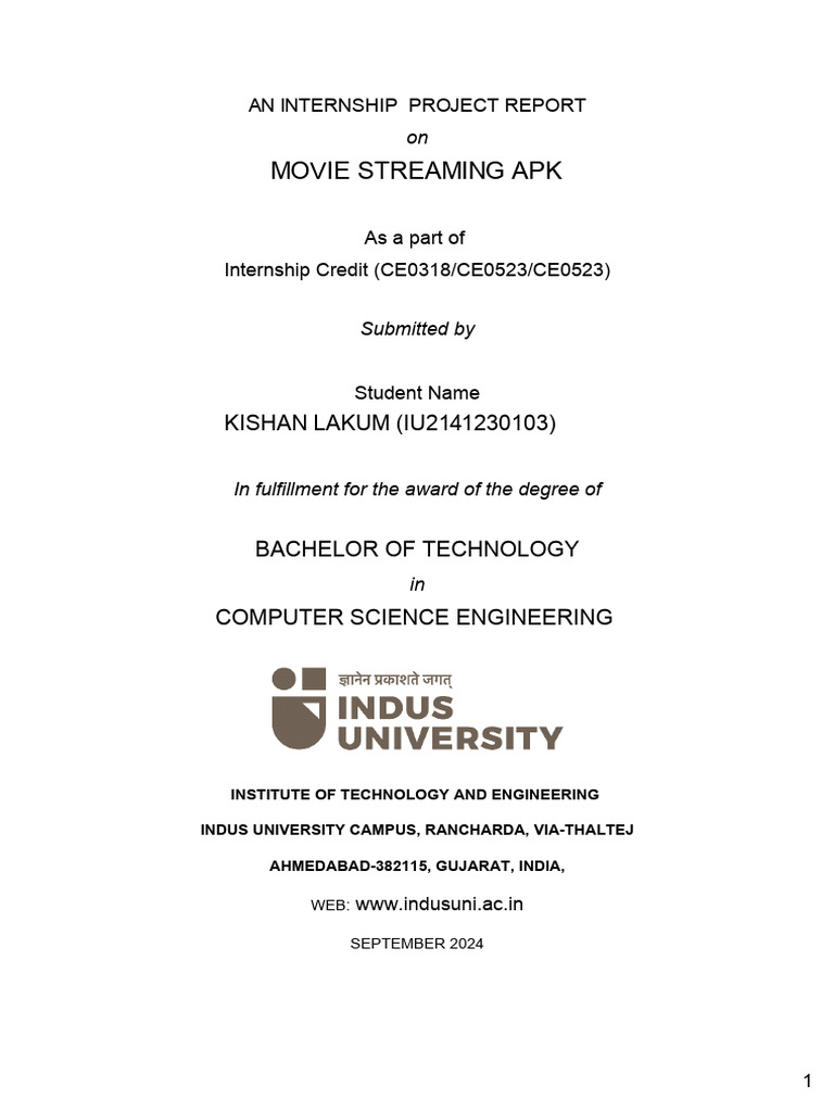 Kevant_Morasiya Internship Report (1) | PDF