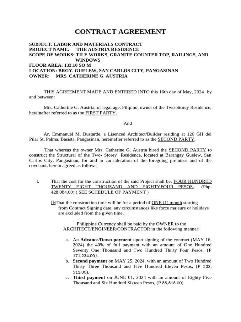 Structural Contract | PDF