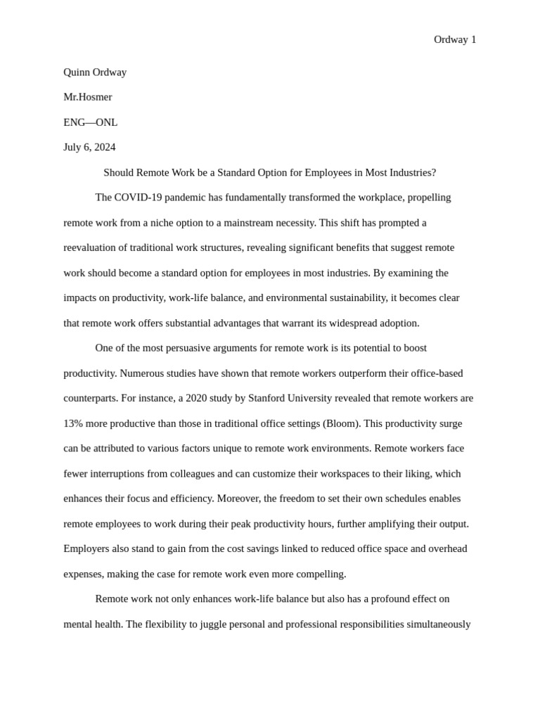 Essay Draft | PDF