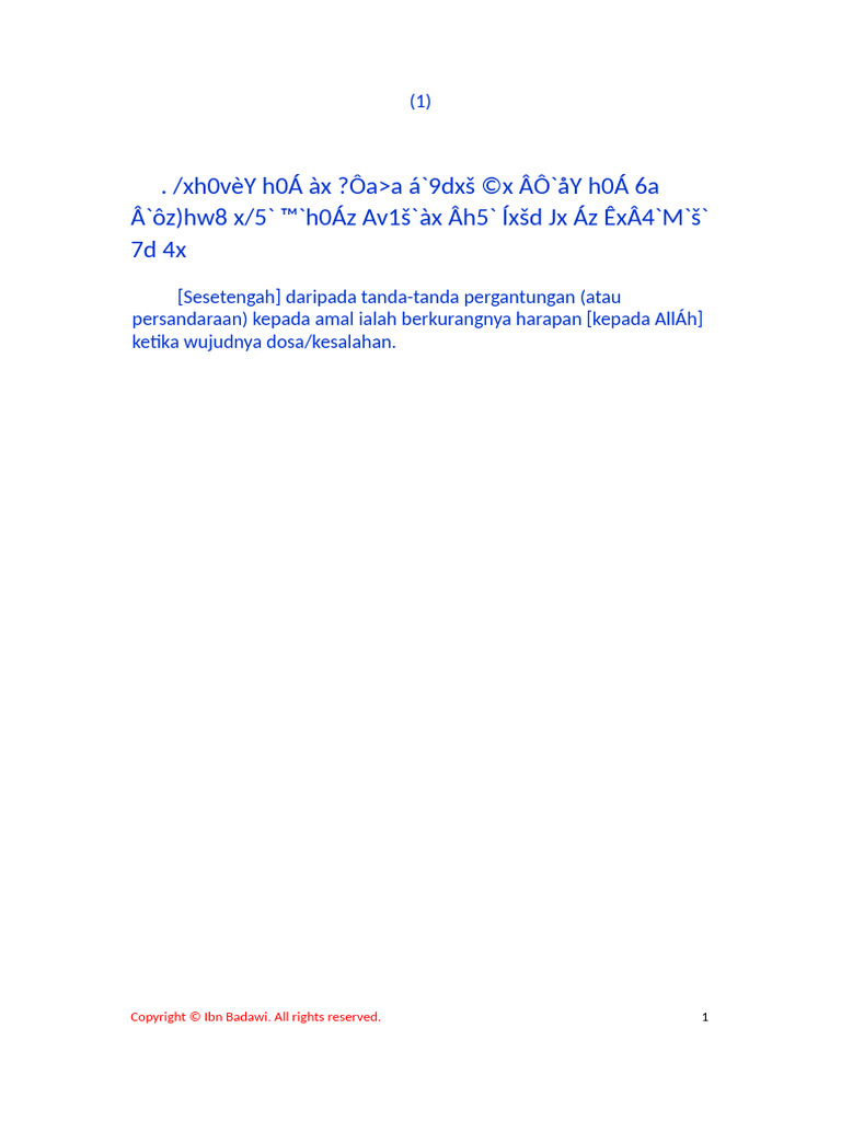 (Ibnu Atha'Ilah) Al-Hikam Al-Atha'Iyyah (Kata Mutiara) | PDF