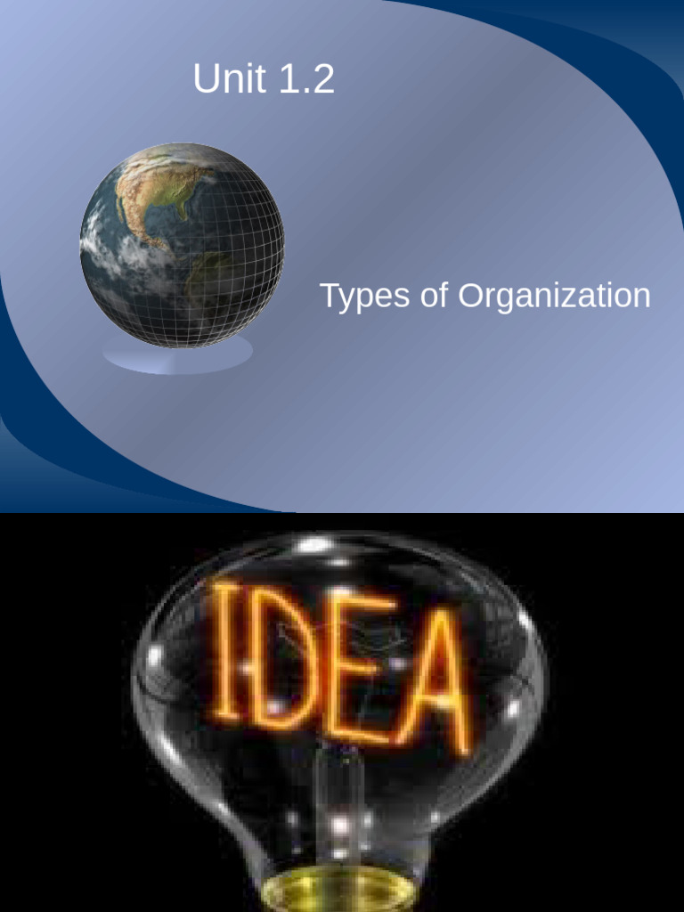 BM Unit 1.2 Types of Organization | PDF