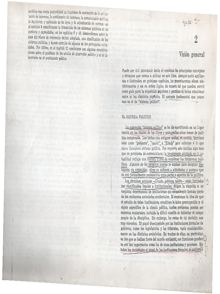 G.A. Almond y G.B. Powell. El Sistema Político - Visión General | PDF
