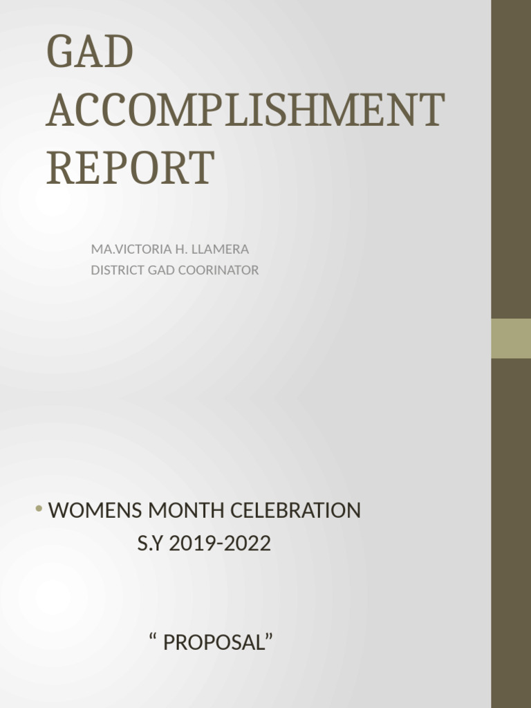 Accomplishment (Gad) | PDF