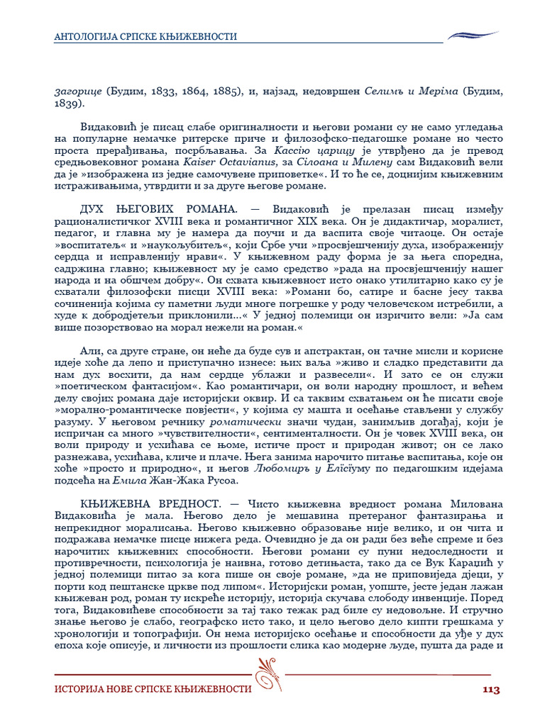 Jovan Skerlic Istorija Nove Srpske Knjizevnosti PDF Free 121 | PDF