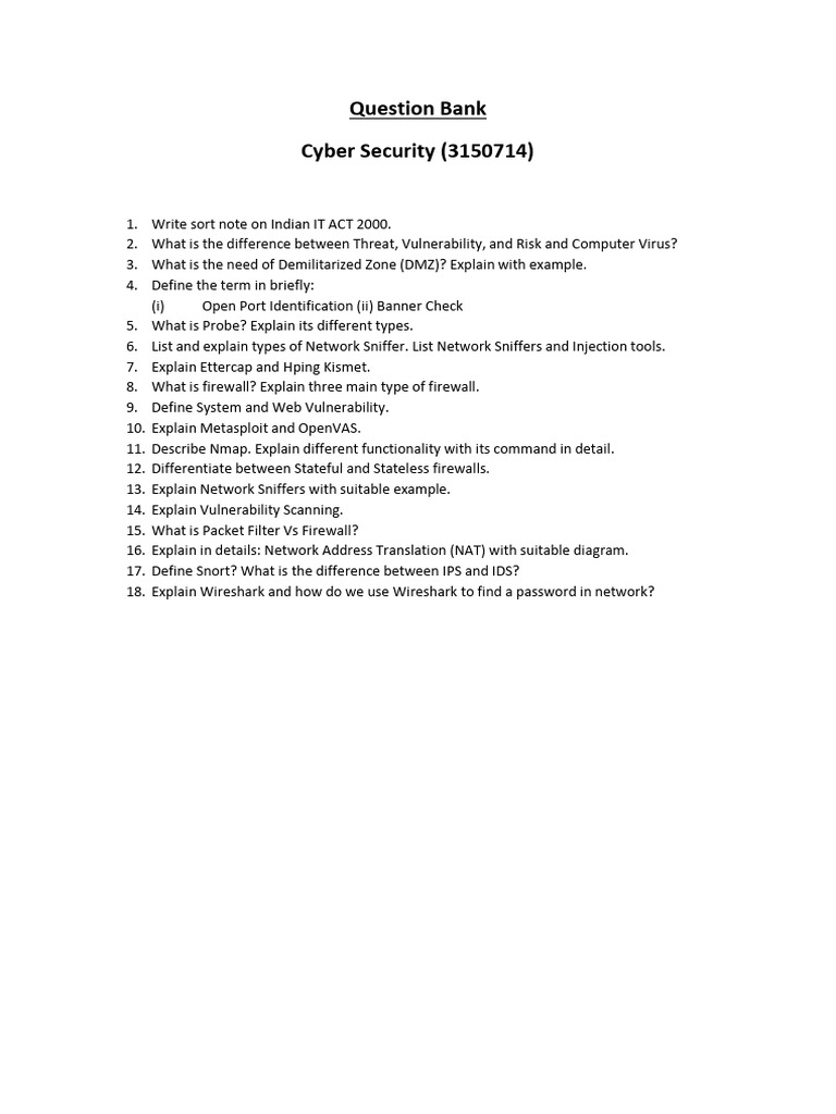 QuestionBank CS | PDF