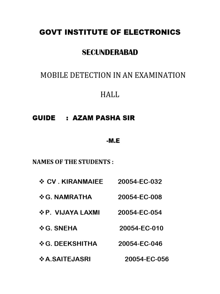 Mobile Detection Pdf