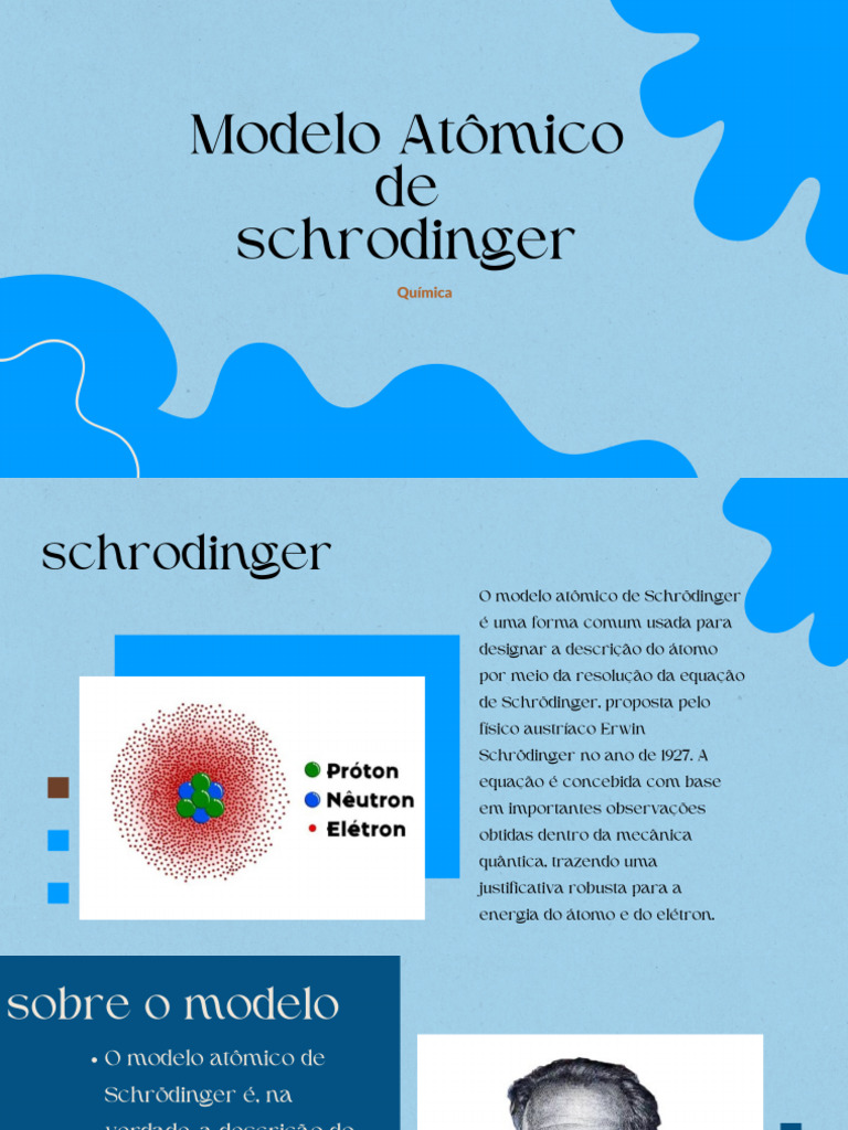 Modelo Atômico Dê Schrodinger | PDF
