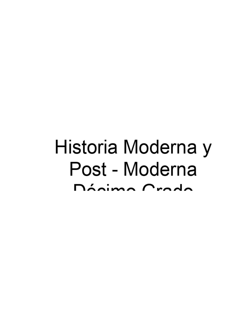 Historia Moderna y Post - Moderna, Módulo 10° | PDF | Brújula ...