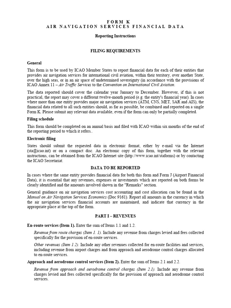 Form K-Instructions | PDF