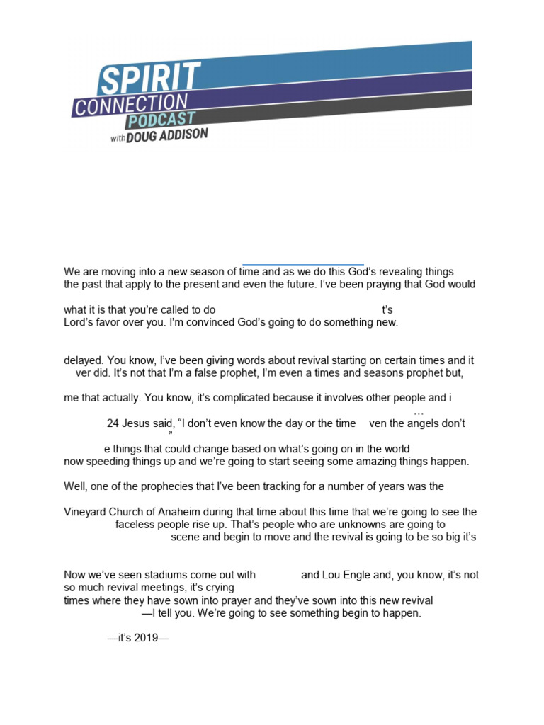 Episode 84 Doug Addison With Charlie Shamp A Wave of The Spirit That ...