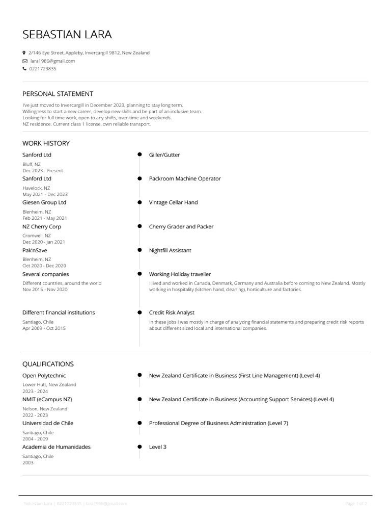 Sebastian-Lara-CV | PDF