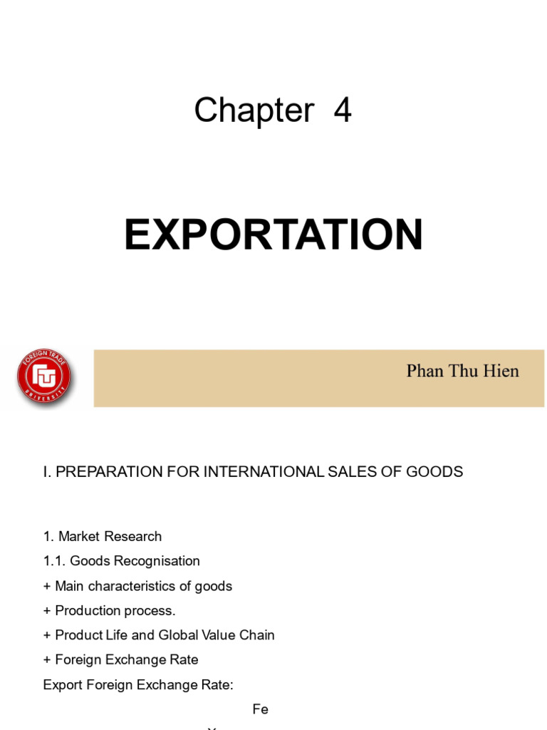 Chapter 4. Export | PDF