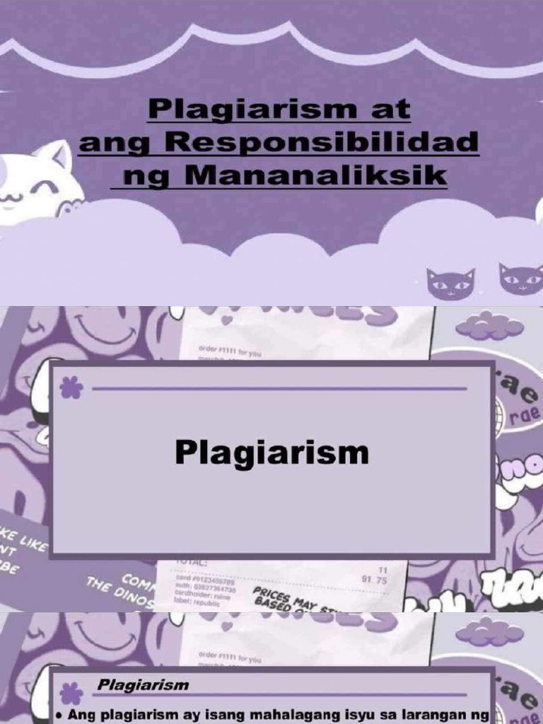 Plagiarism at Responsibilidad NG Mananaliksik WPS Office | PDF