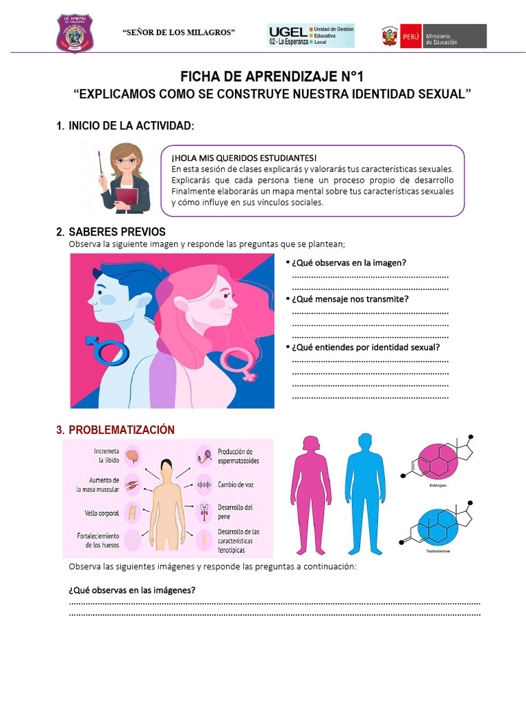 Ficha N°1 - 3er Grado DPCC | PDF