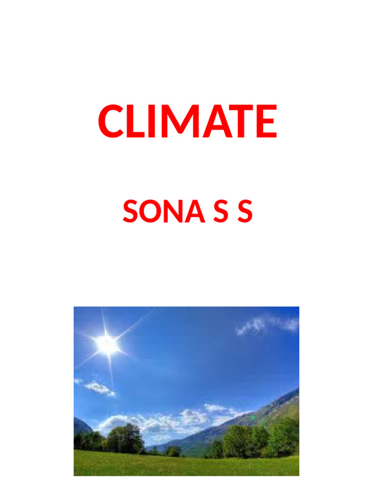 Ch4 Climate | PDF