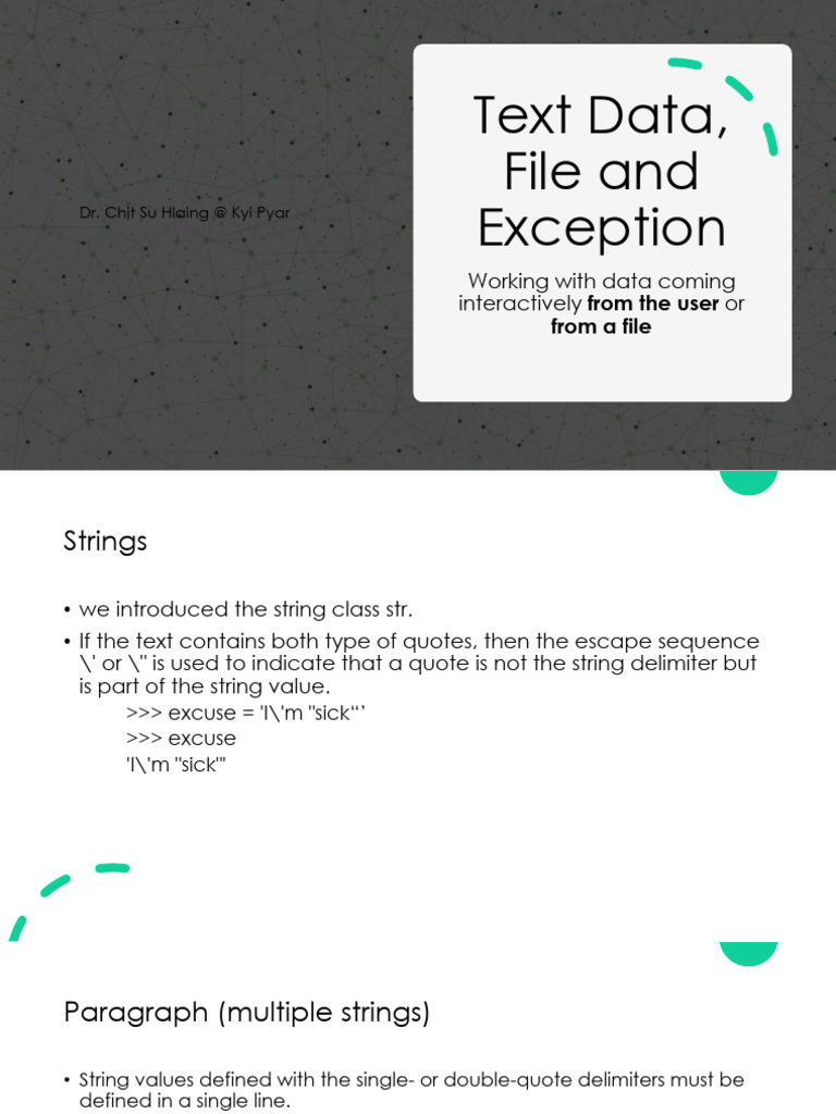 File and Exception | PDF