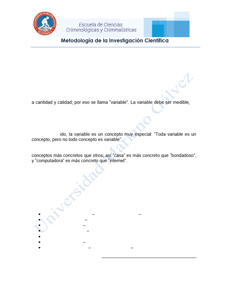 Módulo 6 Variables de La Investigación | PDF