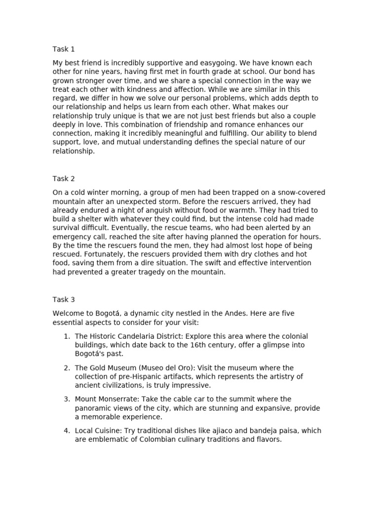 Task 1 to 4 B1 | PDF