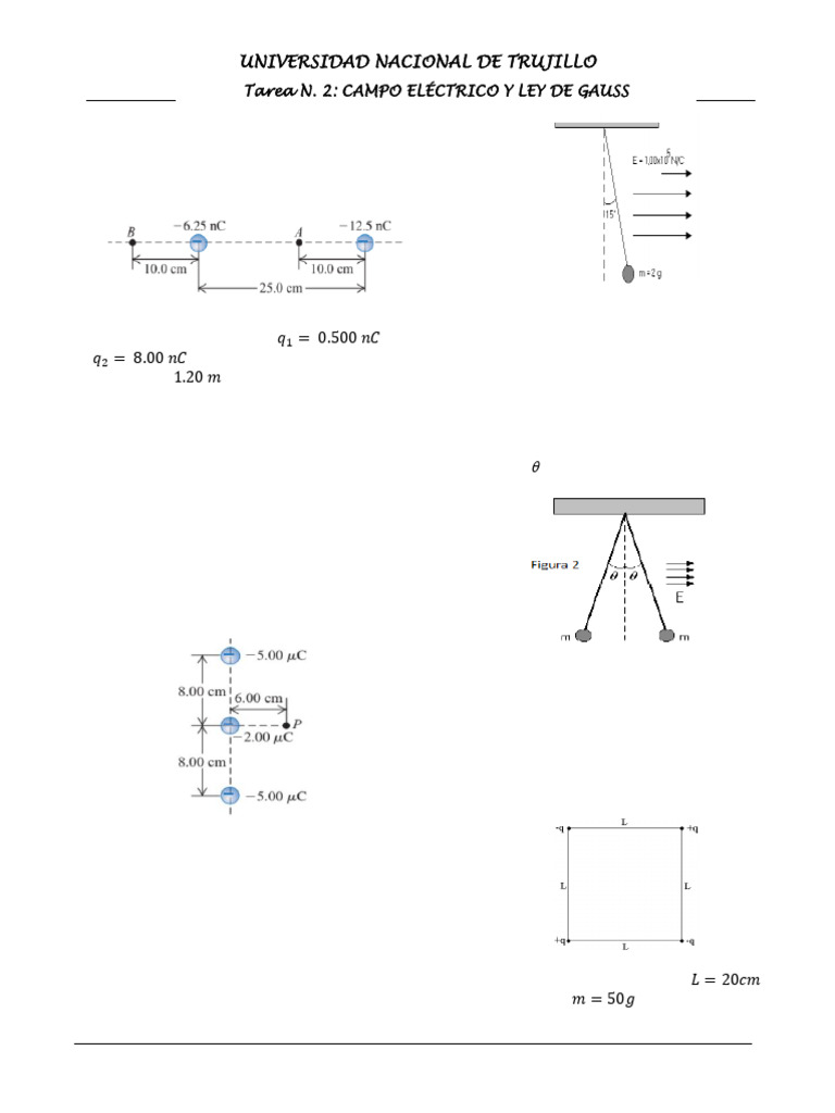 2. Práctica 2 Campo eléctrico y ley de Gauss (1) | PDF