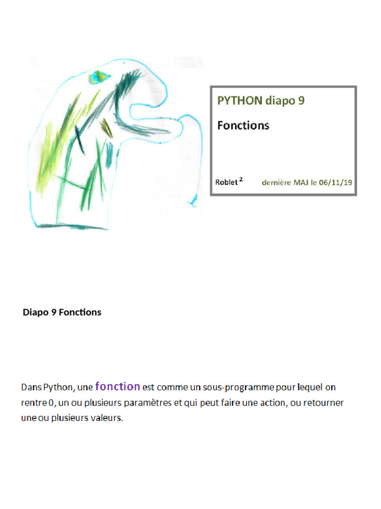 Python Diapo 9 Fonctions | PDF