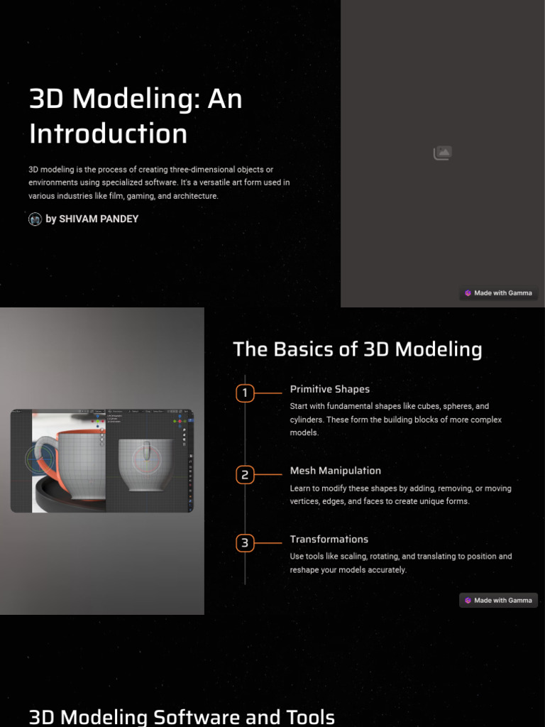 3D Modeling An Introduction | PDF | 3 D Modeling | Art