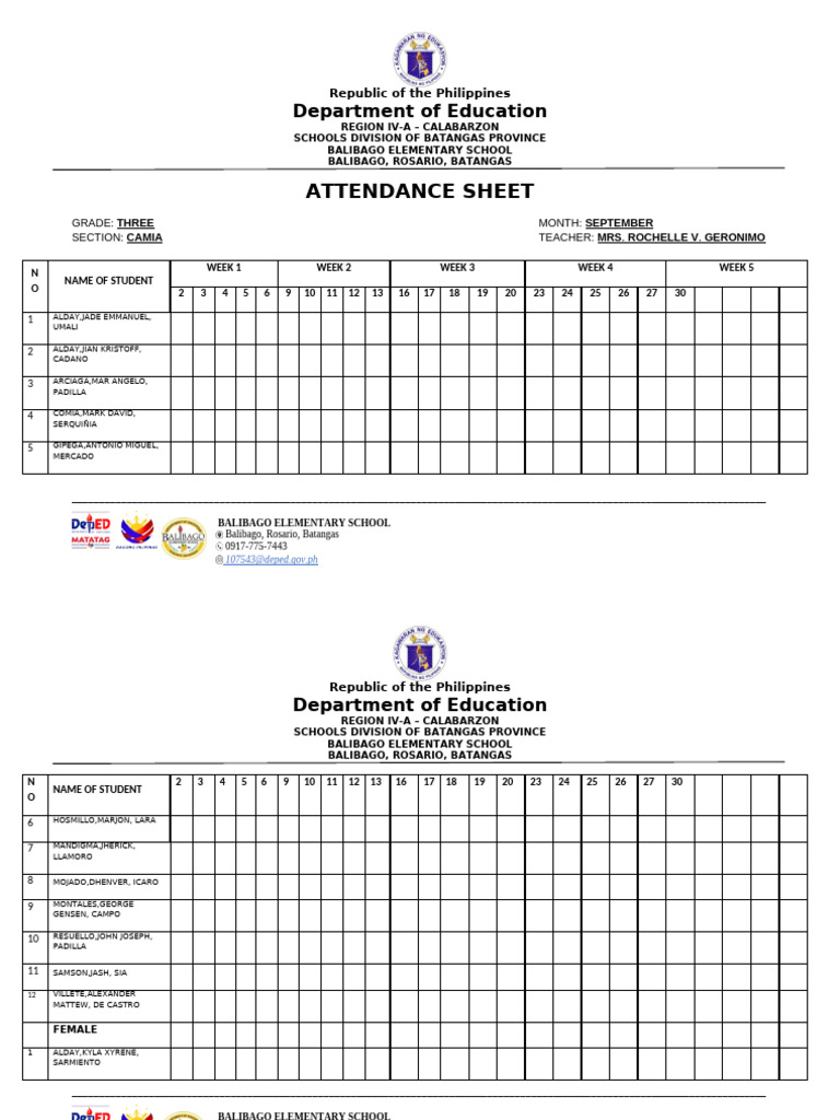 Attendance Sheet 2024-August | PDF