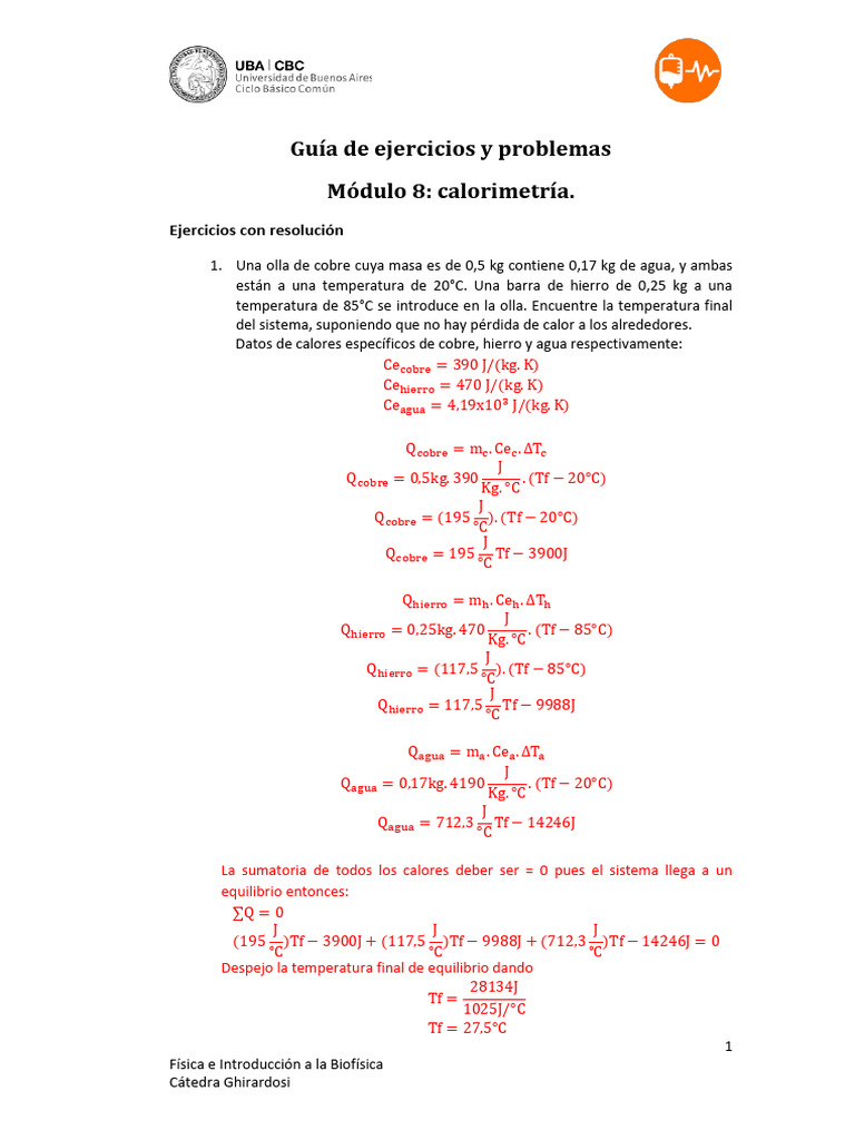MÓDULO 8. Guía Resuelta de Ejercicios y Problemas (2024) | PDF