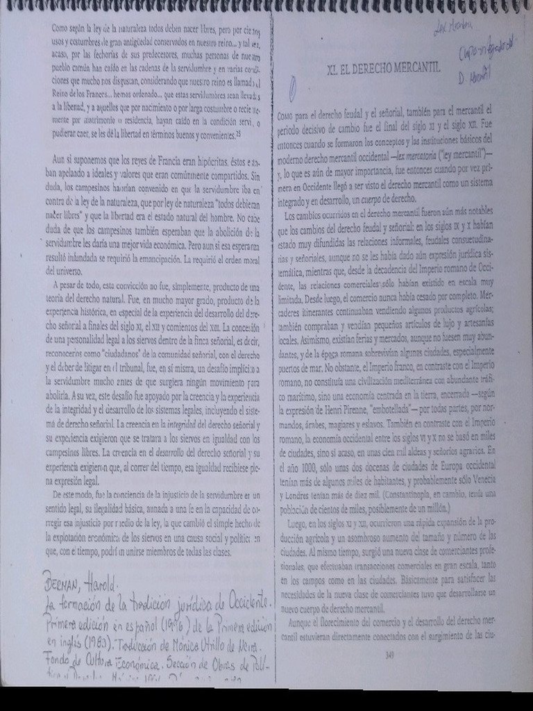1.3.1 Lectura Harold Berman - El Derecho Mercantil | PDF