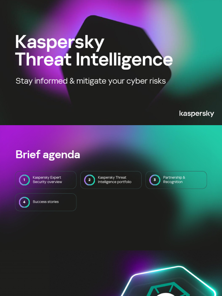 Kaspersky Threat Intelligence Portfolio Presentation 0224 EN | PDF