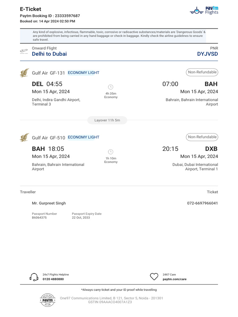 Del DXB 15042024 23333597687 | PDF