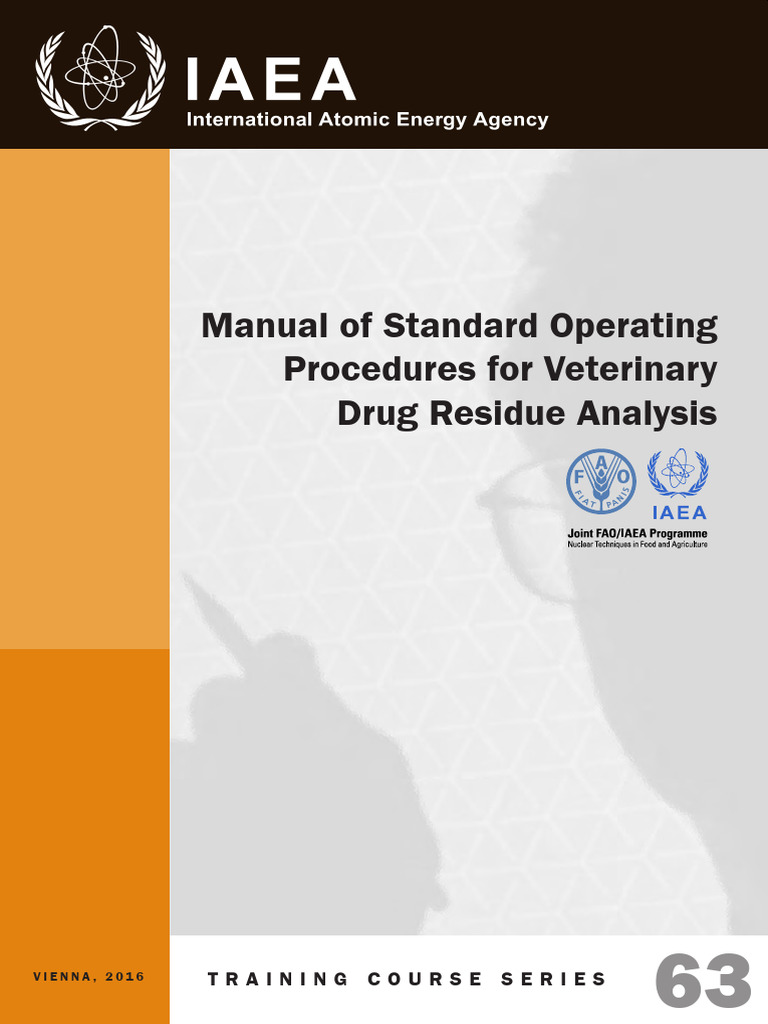 Manual of Standard Operating Procedures For Veterinary Drug Residue ...