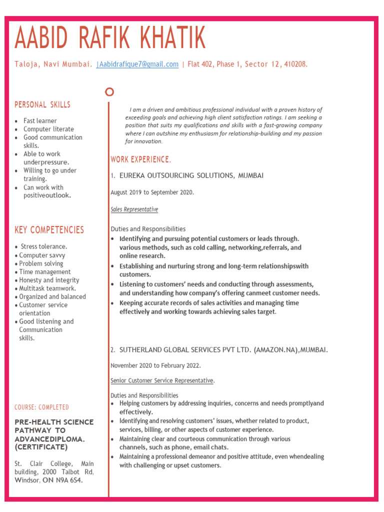 Resume India | PDF